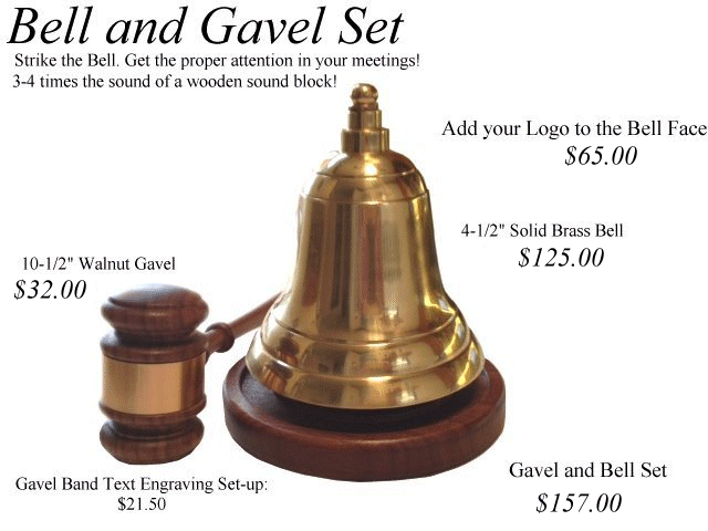 Bell and Gavel Set