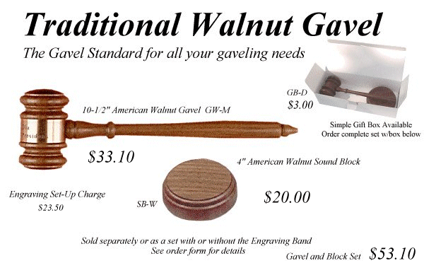 Traditional Gavel Page